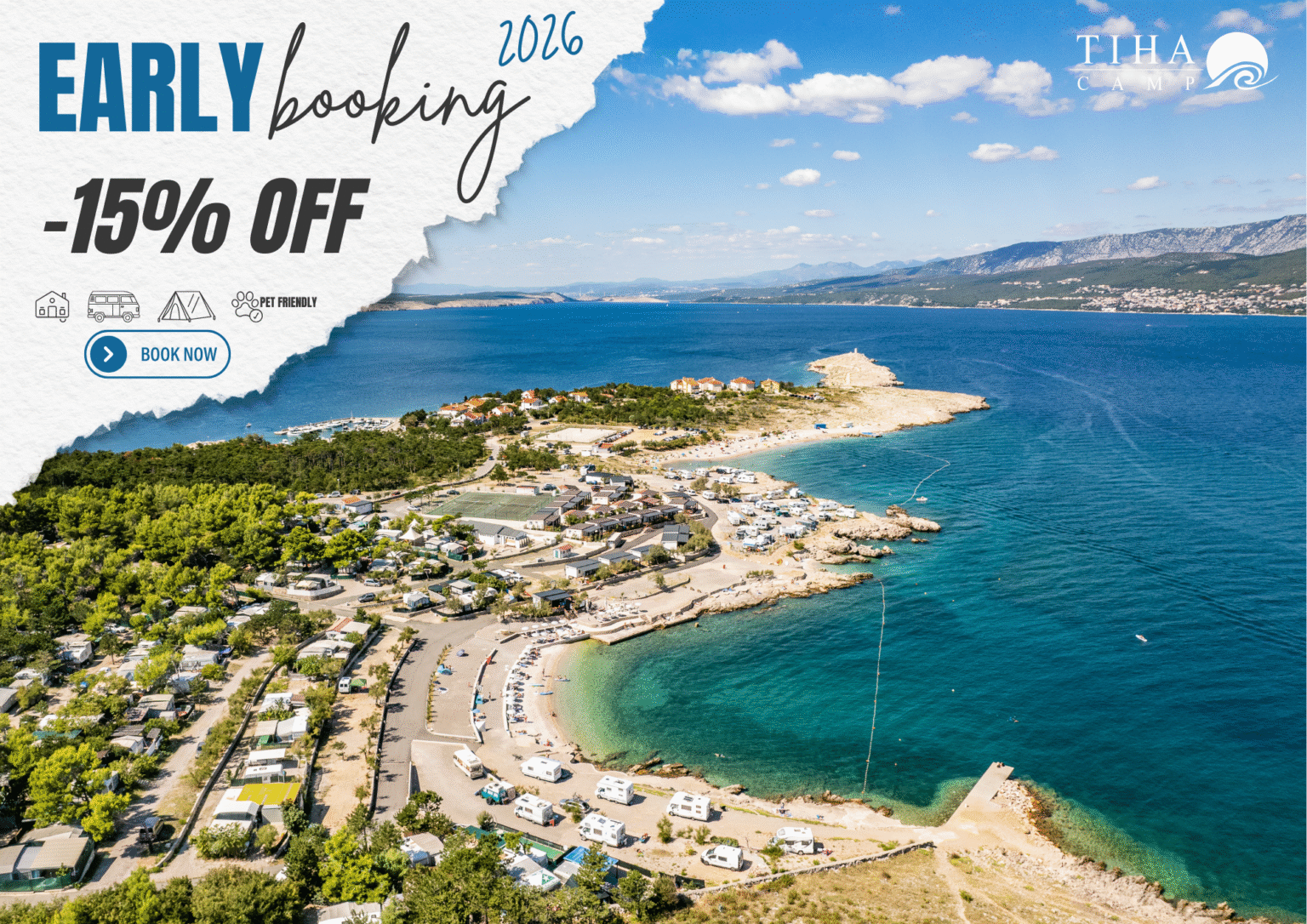 Early booking - camp Tiha 2026 - Malin Krk